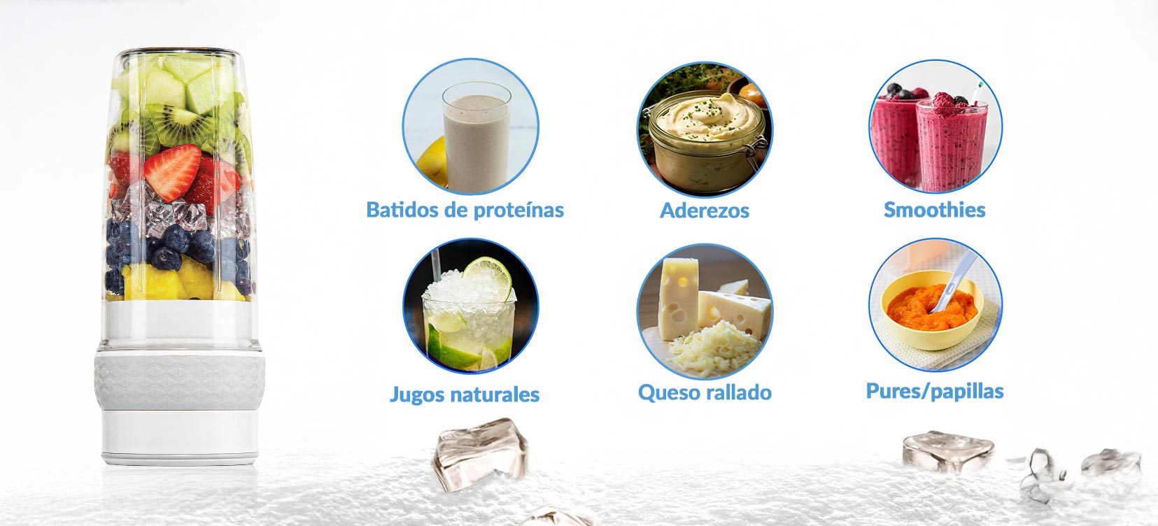 Licuadora de mano recargable Bionic Blade